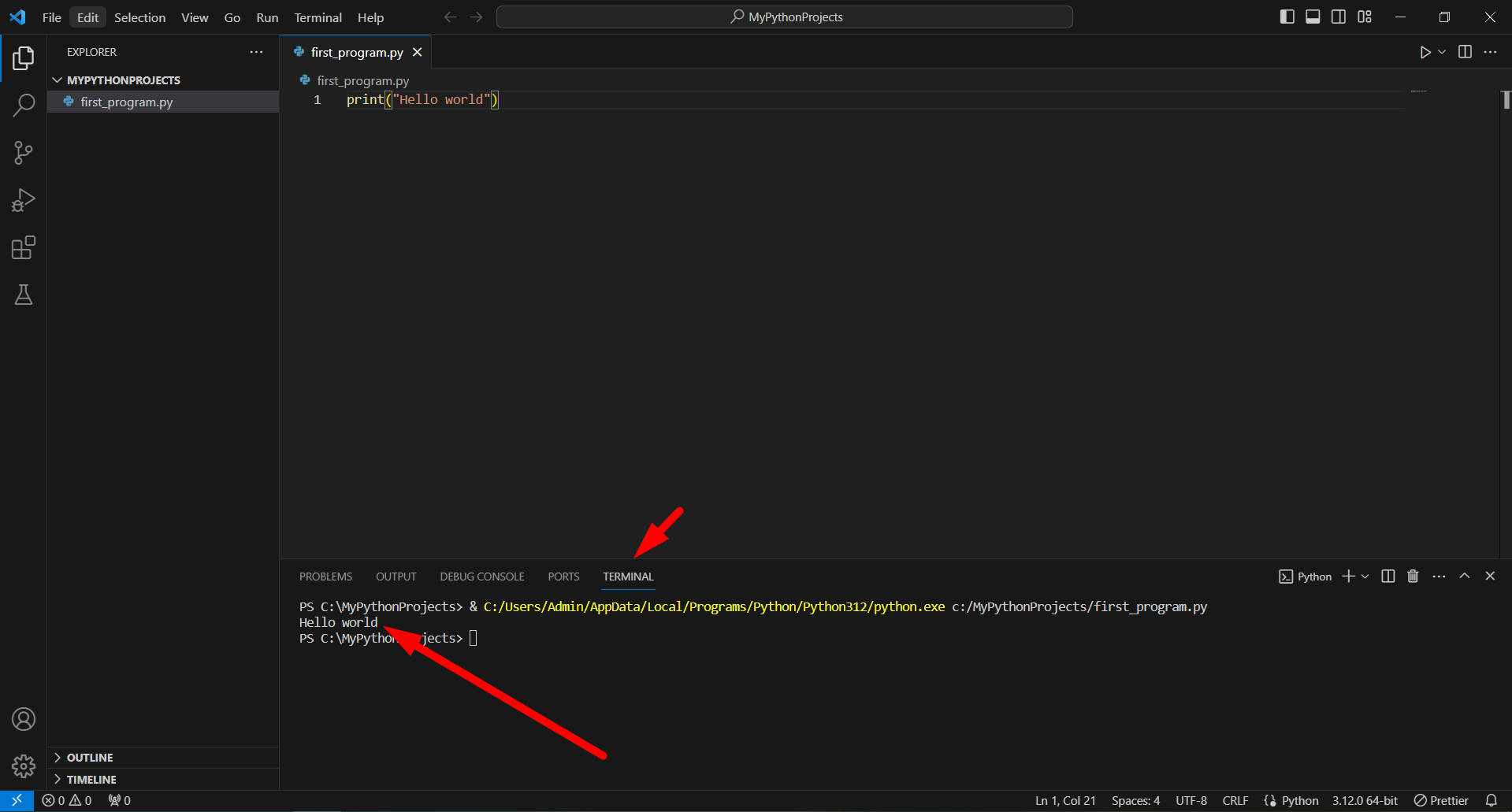 Среда разработки VS Code